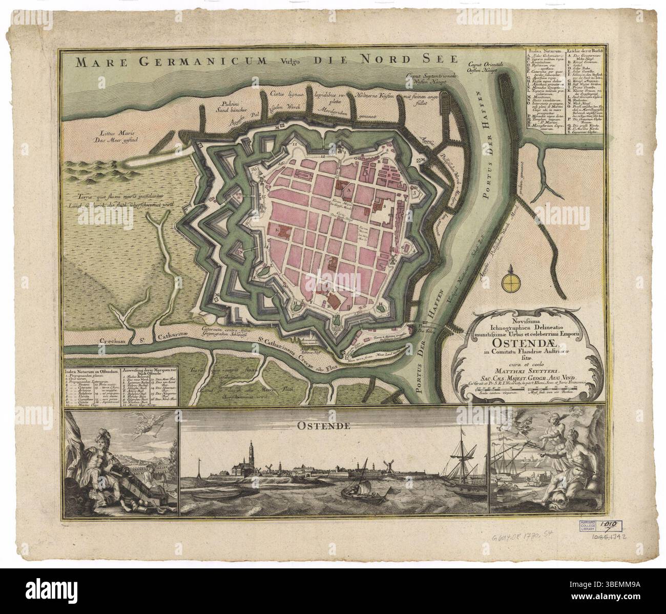 Georg Matthäus Seutter created the planimetric map titled Novissima ...
