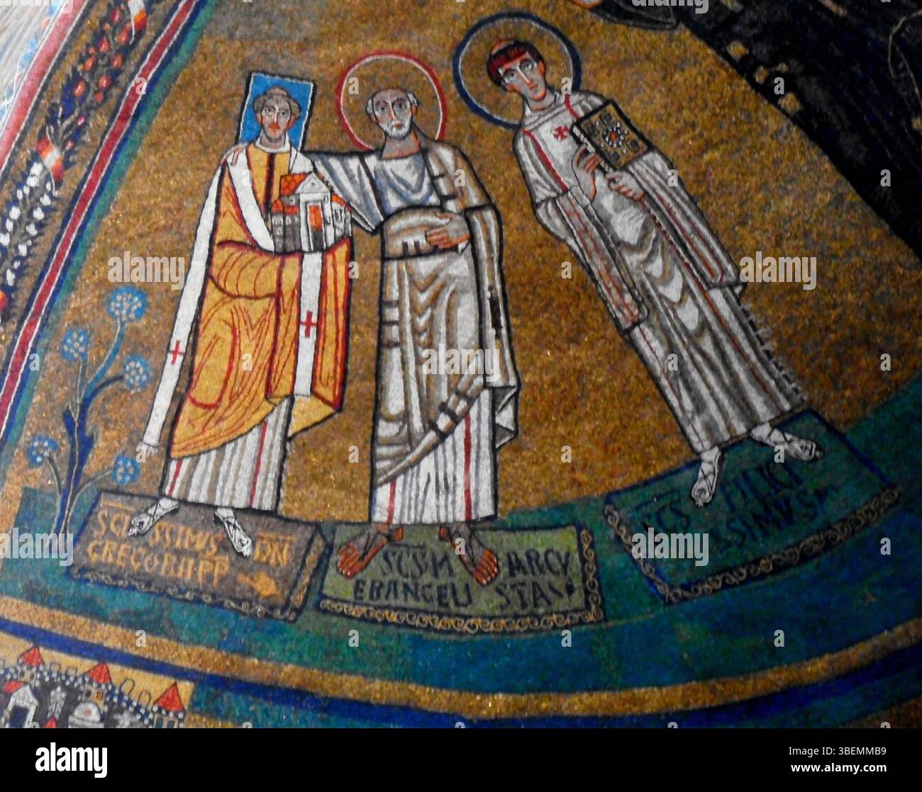 This mosaic from San Marco Church in Rome, dating between 827 and 844 ...