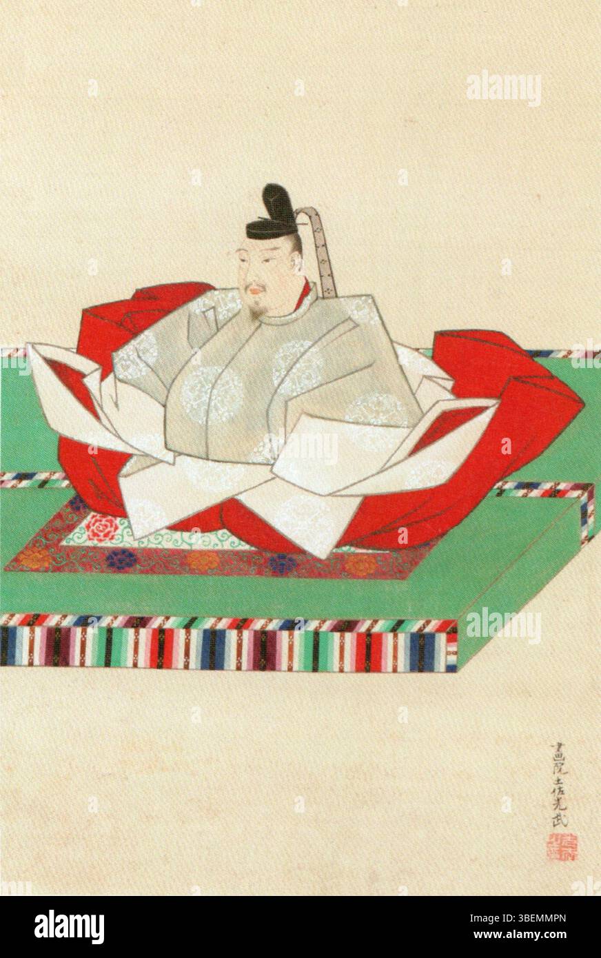 19th-century portrait of Emperor Go-Kashiwabara by Japanese artist Tosa ...