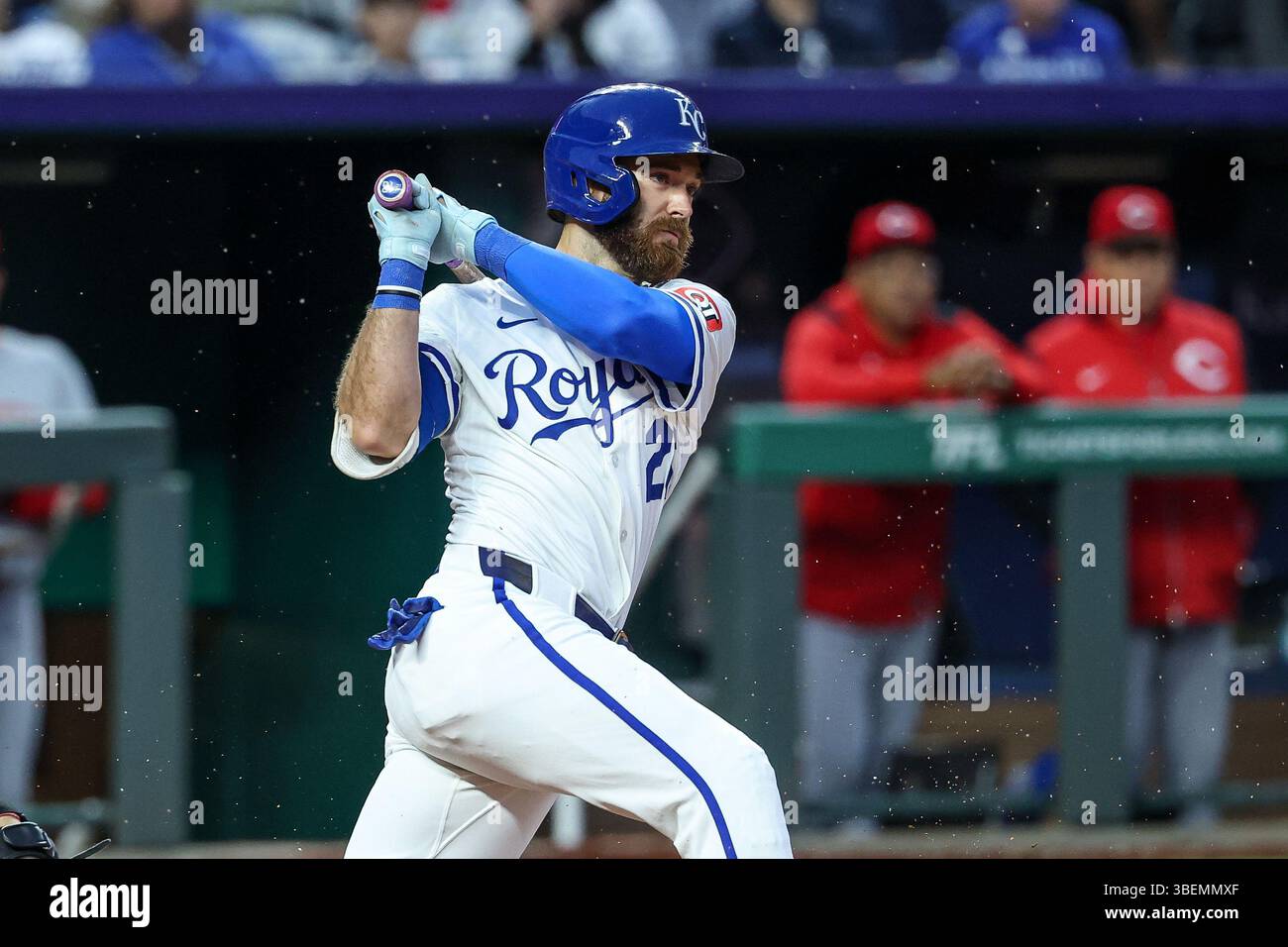 Kansas City, MO, USA. 27th May, 2025. Kansas City Royals right fielder ...