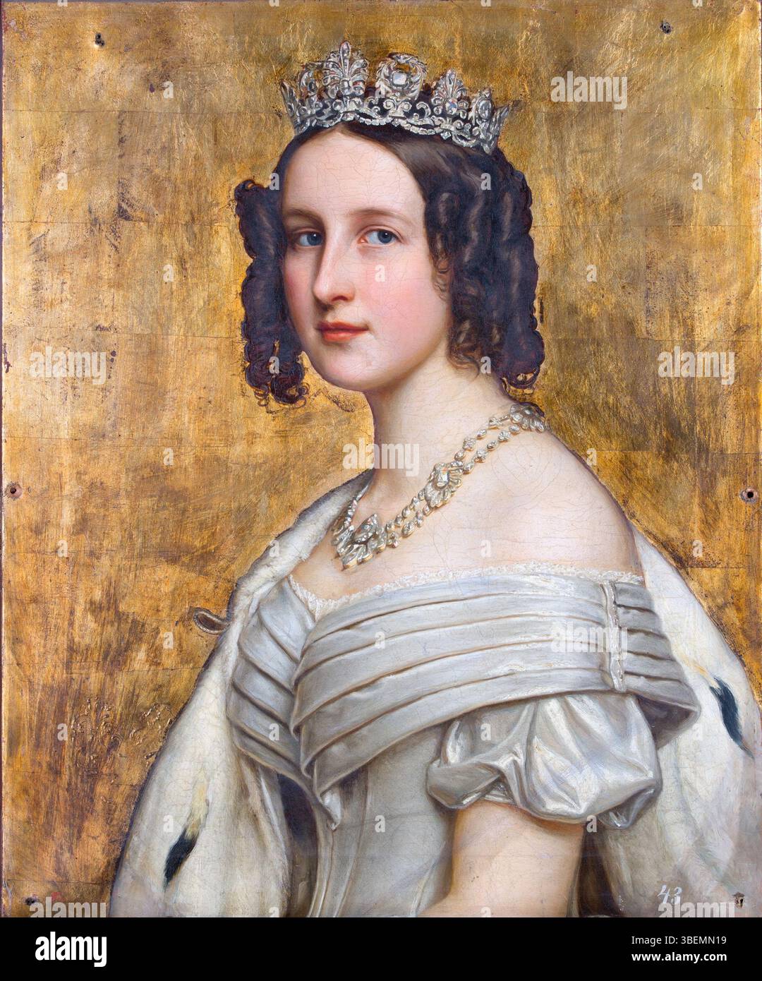 Portrait of Elisabeth, Princess of Lippe, captured in a photographic ...