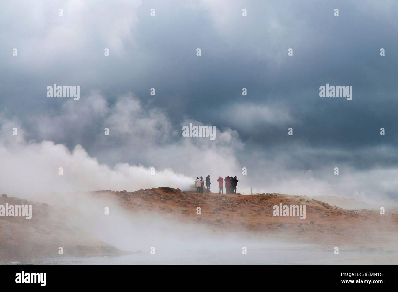 The steamy geothermal fields of Namafjall, Iceland, reveal a dramatic ...