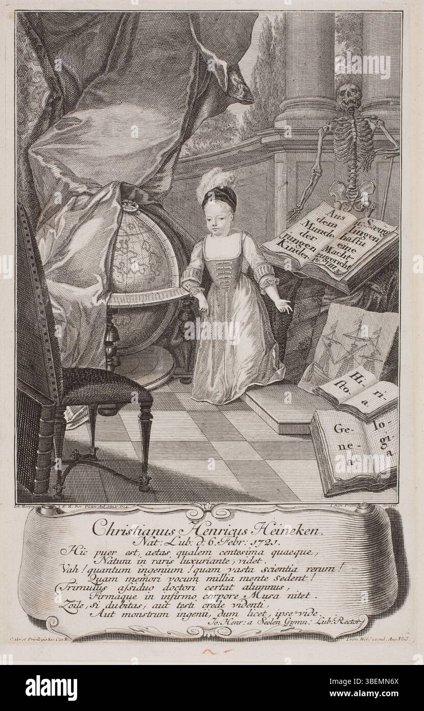 A historical label from 1724, created by Johann Balthasar Probst and ...