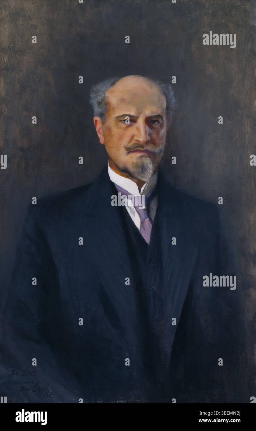 'Portrait of Ernest Thiel' (1936) by Bruno Liljefors depicts Ernest ...