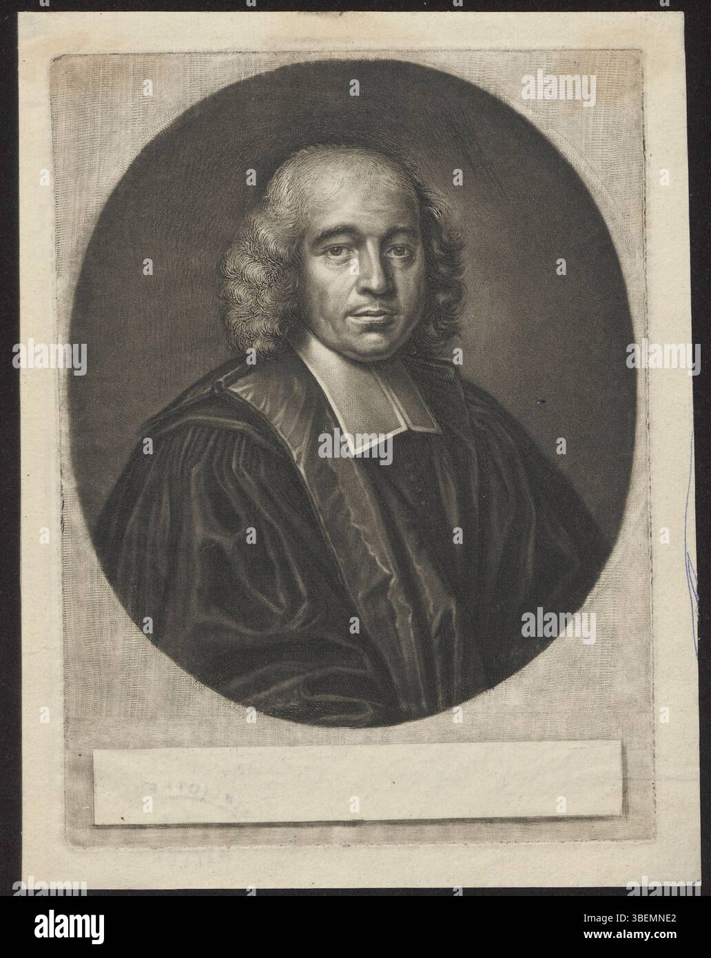 This artwork depicts an unknown man, with no clear identification of ...