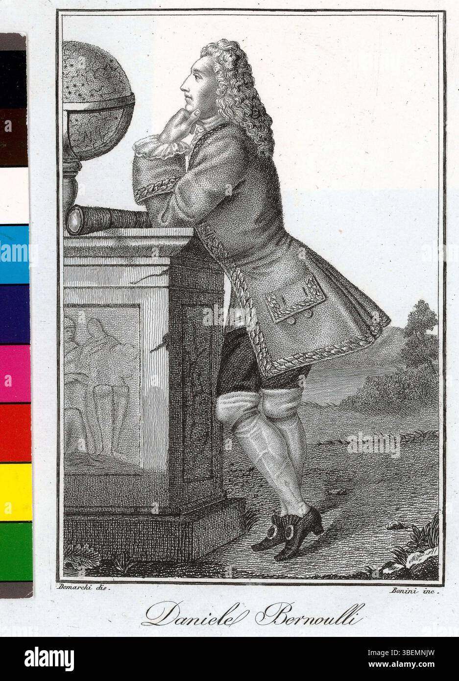 This engraving from around 1815 depicts Daniel Bernoulli, the renowned ...