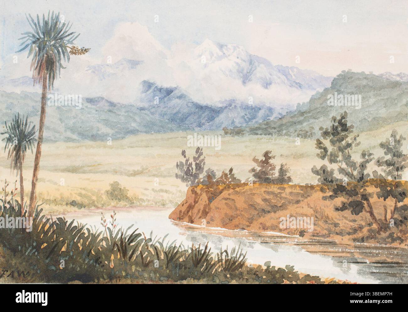 This 1861 watercolor painting by Sir Frederick Aloysius Weld depicts a ...