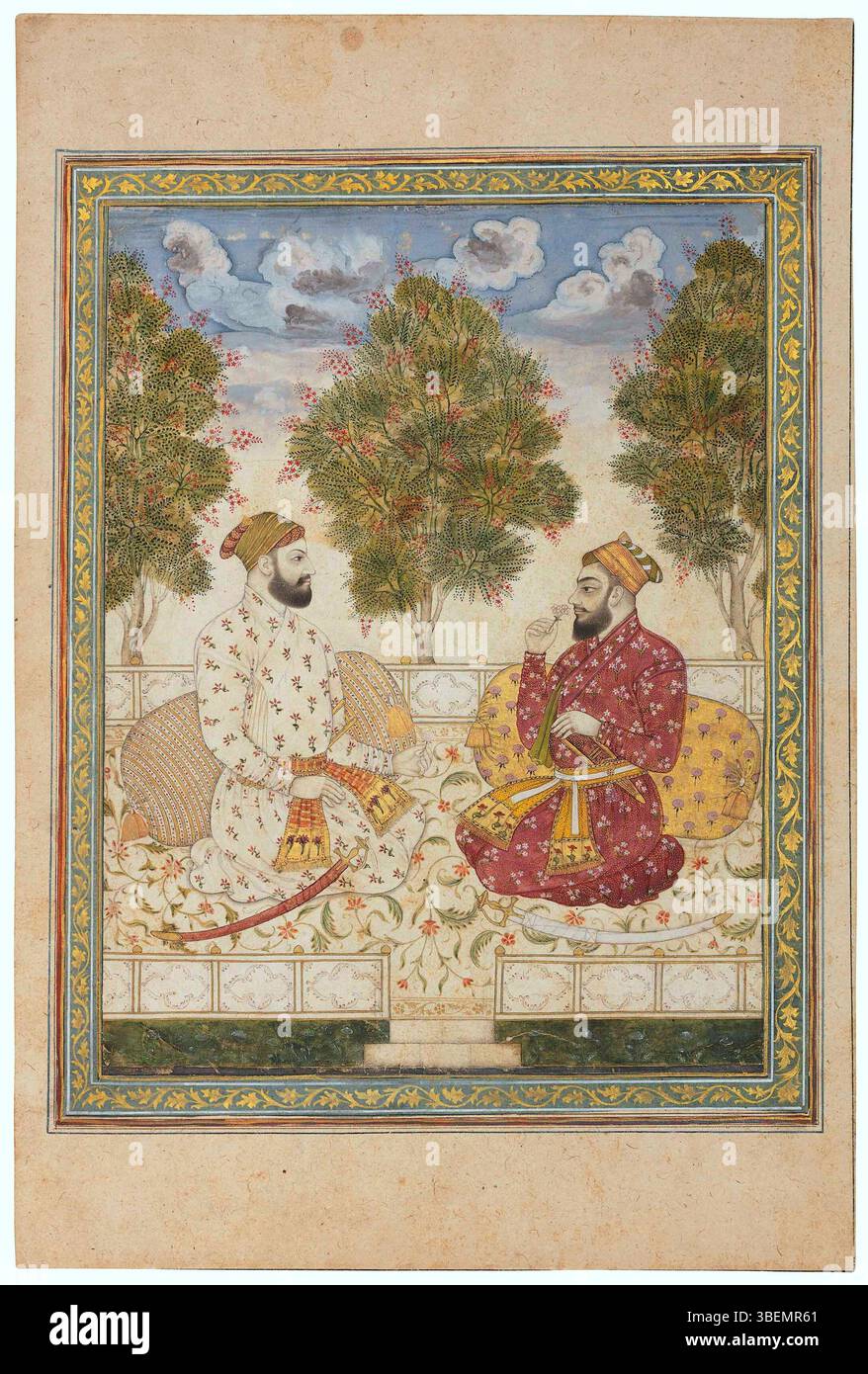 This painting from the 1660s-70s depicts Sultan Ali Adil Shah II of ...