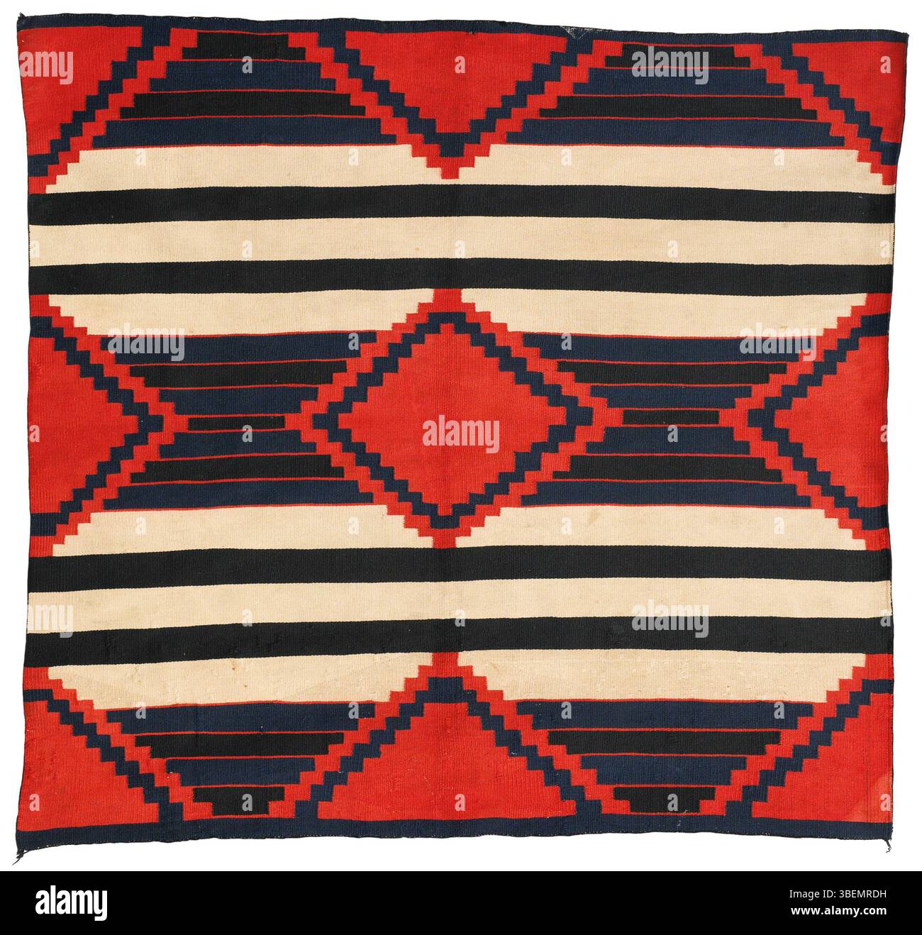 This Third Phase Navajo Chief Blanket is woven with commercial wool ...