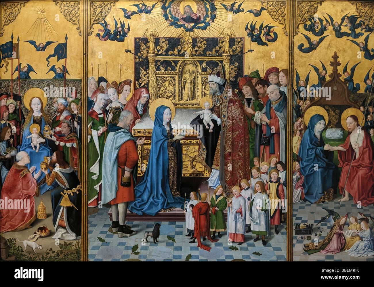 The *Retable des sept joies de la Vierge* is an altarpiece painted by ...