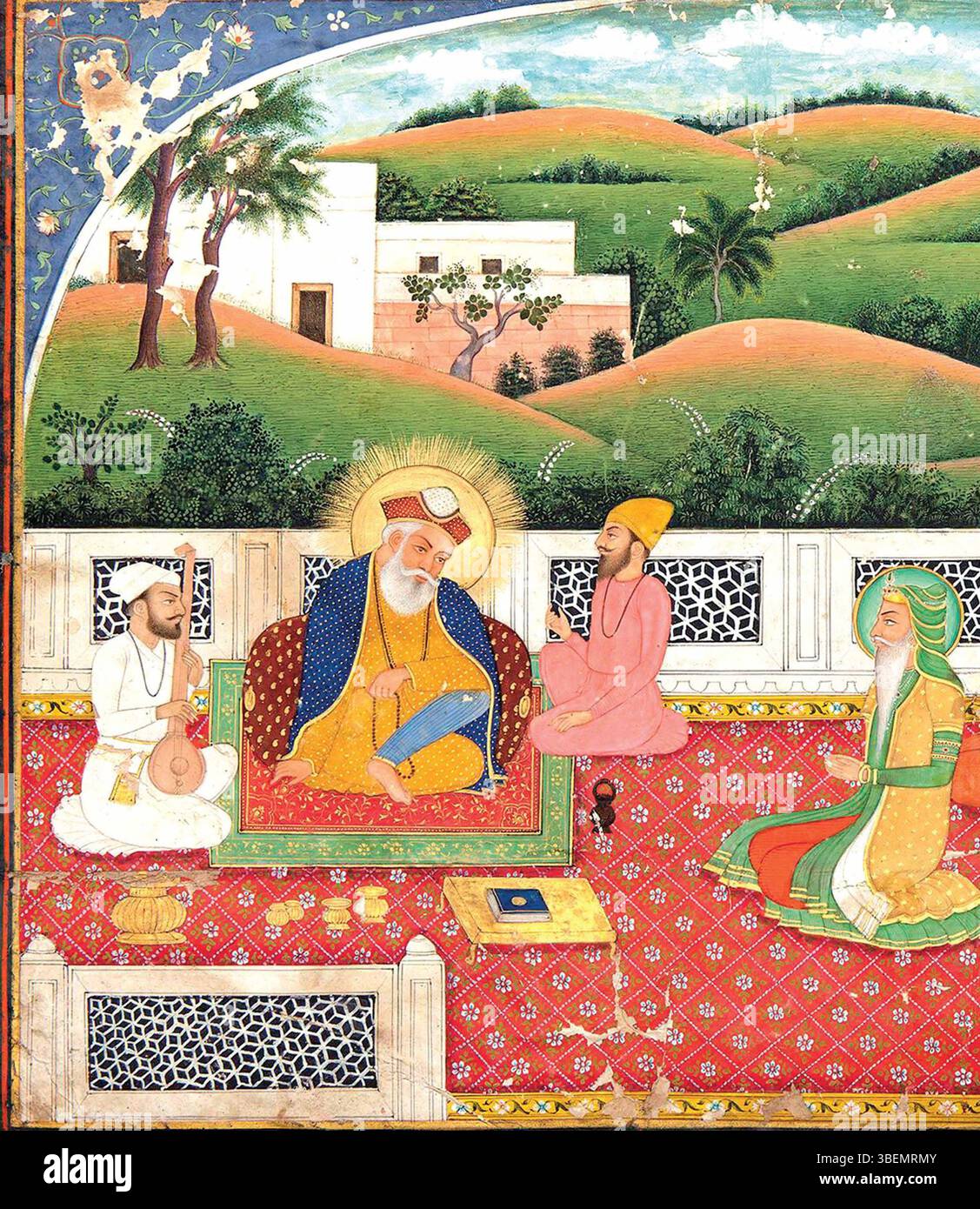 This artwork from around 1830 depicts Maharaja Ranjit Singh seeking ...