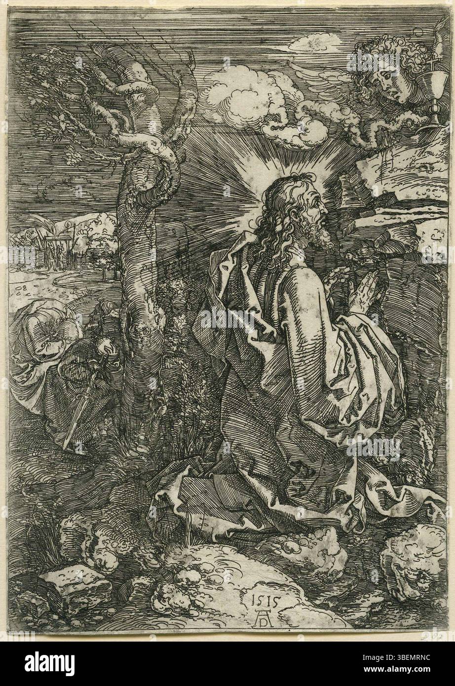 Albrecht Dürer’s engraving of Christ in the Garden of Gethsemane ...