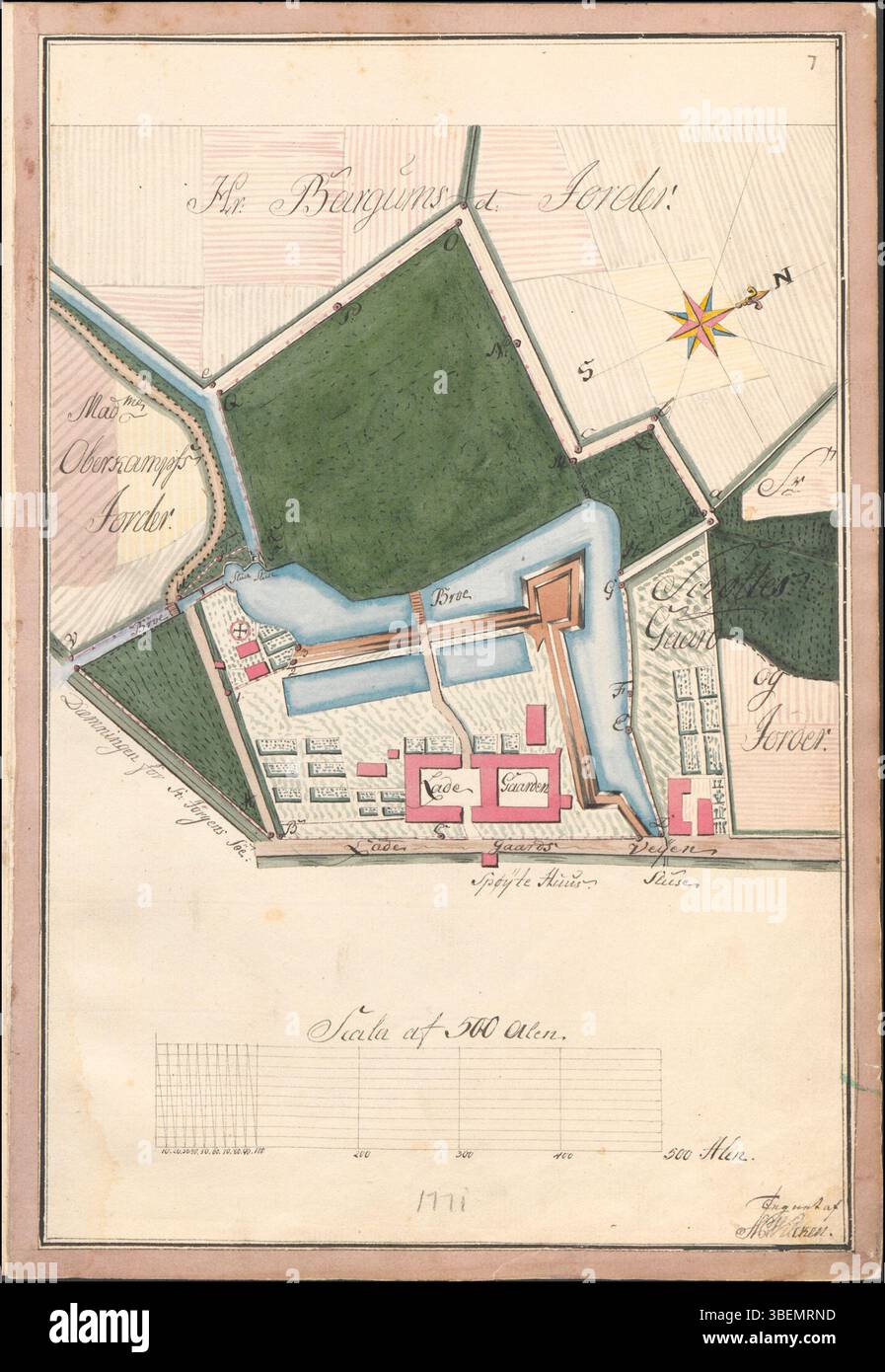 This map, created for the mayor Hersleb, is number 7 in a collection of ...