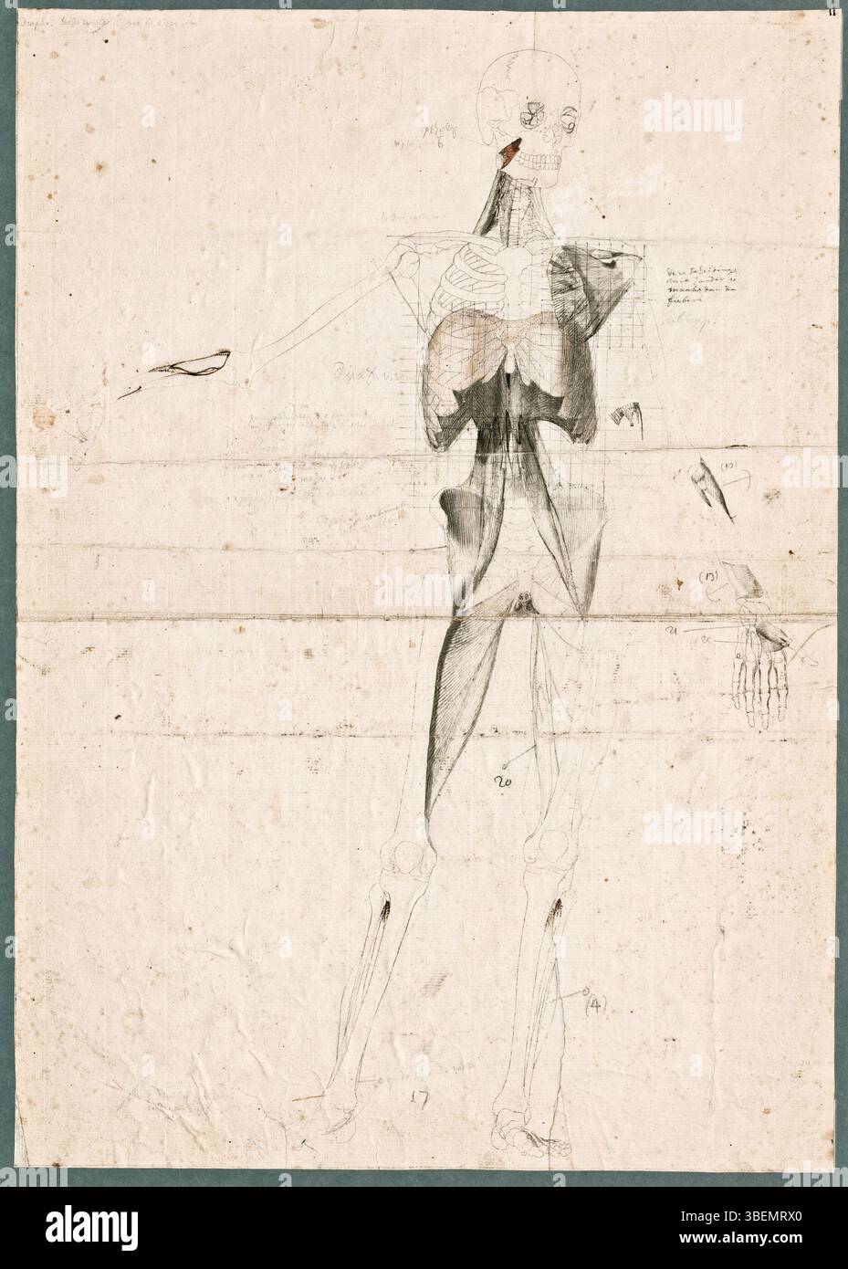 This 18th-century drawing by Jan Wandelaar shows the fourth layer of ...