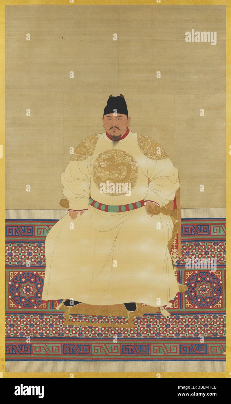 This seated portrait of Emperor Taizu of the Ming Dynasty, Zhu ...