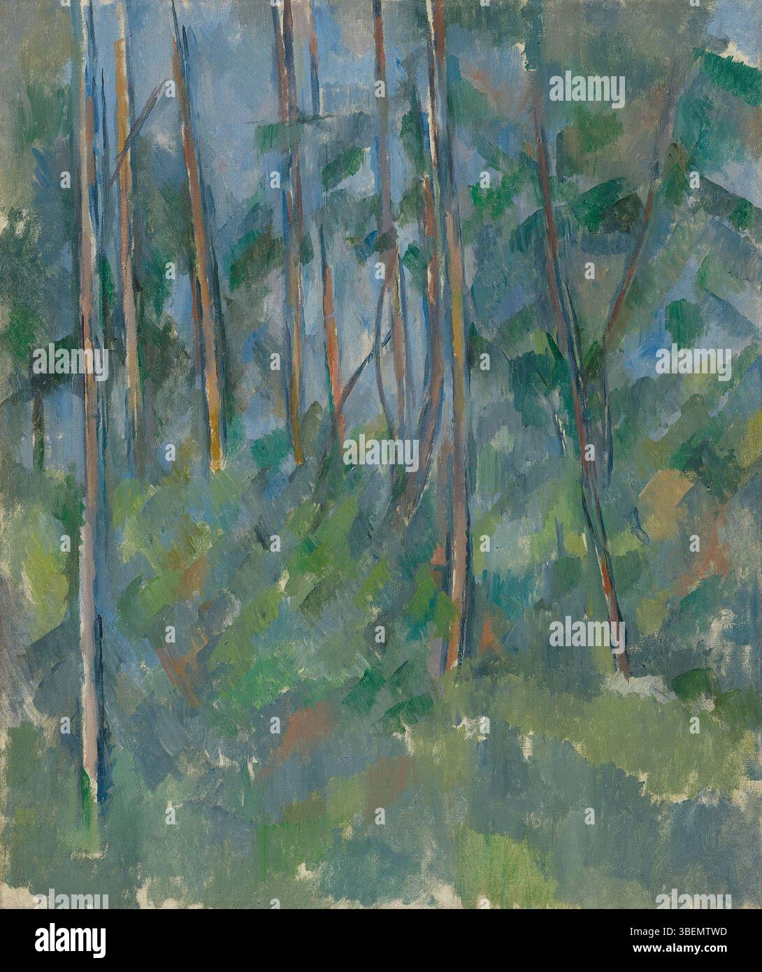 Paul Cézanne's 'Unterholz' (Forest Interior), painted in 1897-98 ...