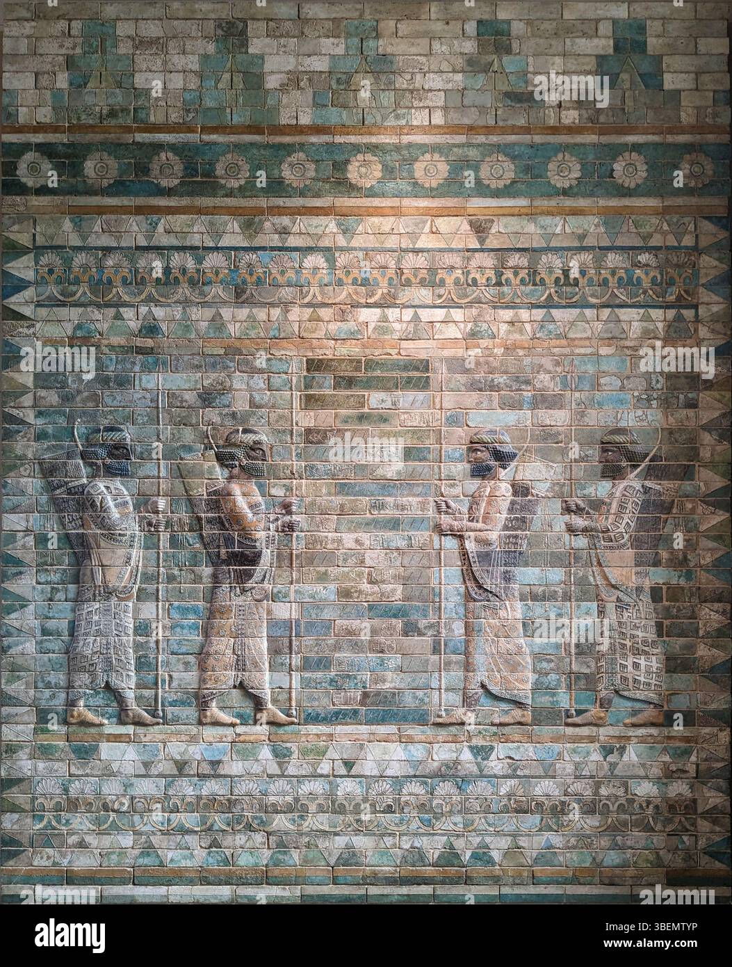 The 'Frieze of Archers,' dated circa 510 BC, is an ancient artwork ...
