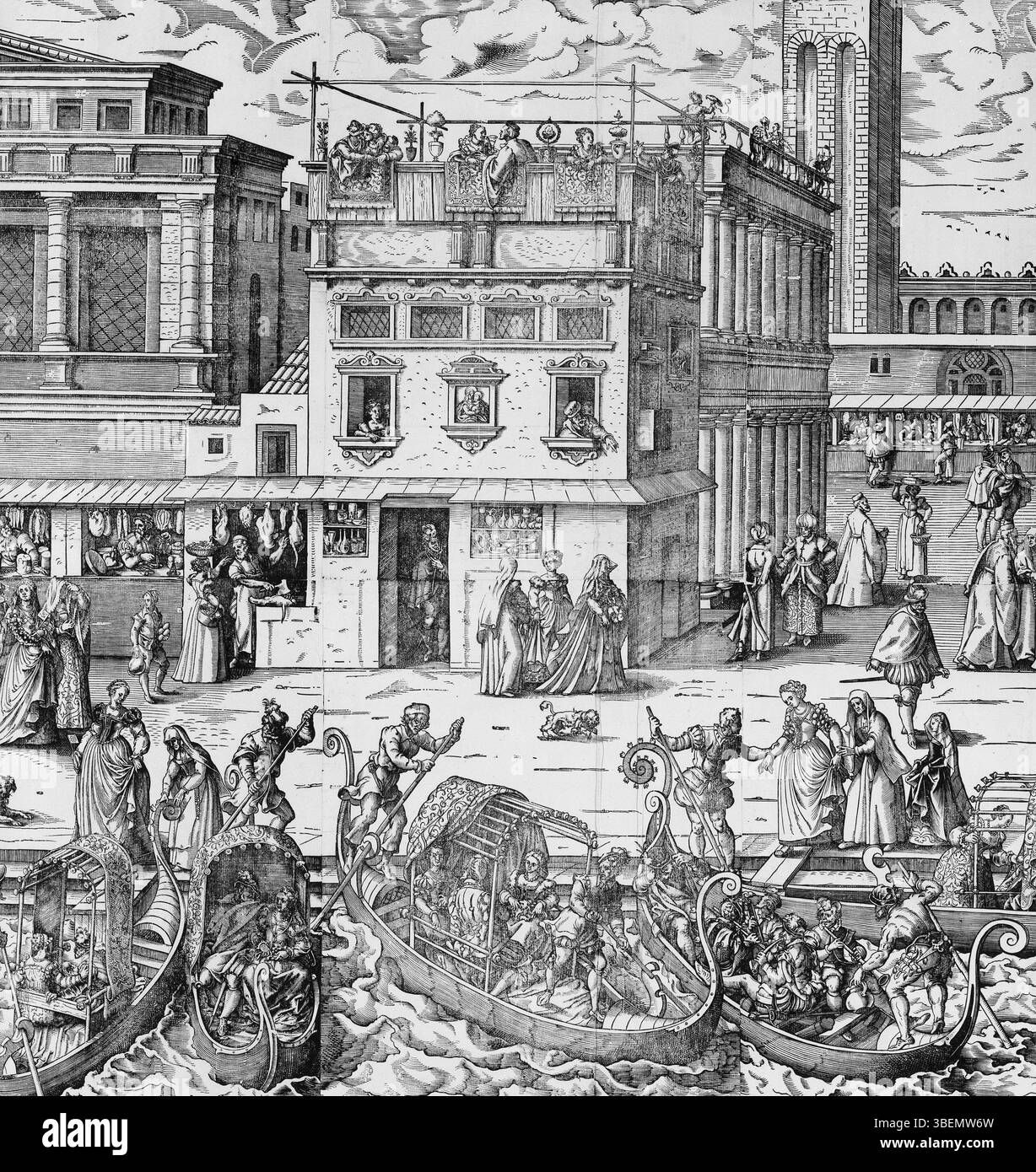 Jost Amman (1539–1591) created 'Procession of the Doge to the Bucintoro ...