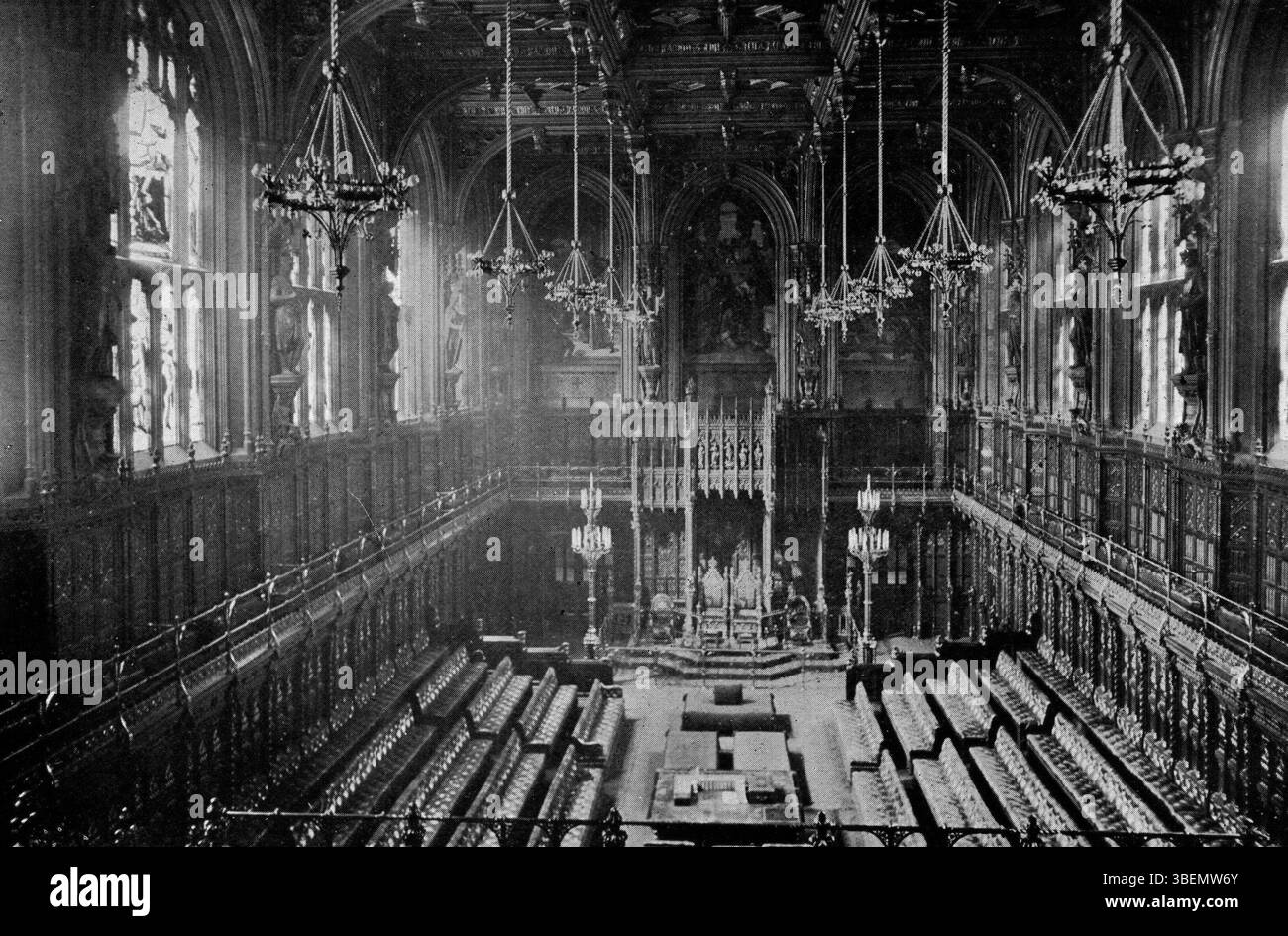 A 1901 depiction of the House of Lords, the upper house of the ...