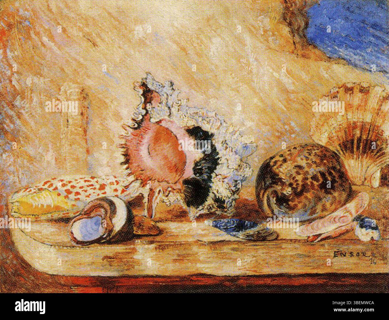 James Ensor’s 1896 'Seashells' painting exemplifies his mastery in ...
