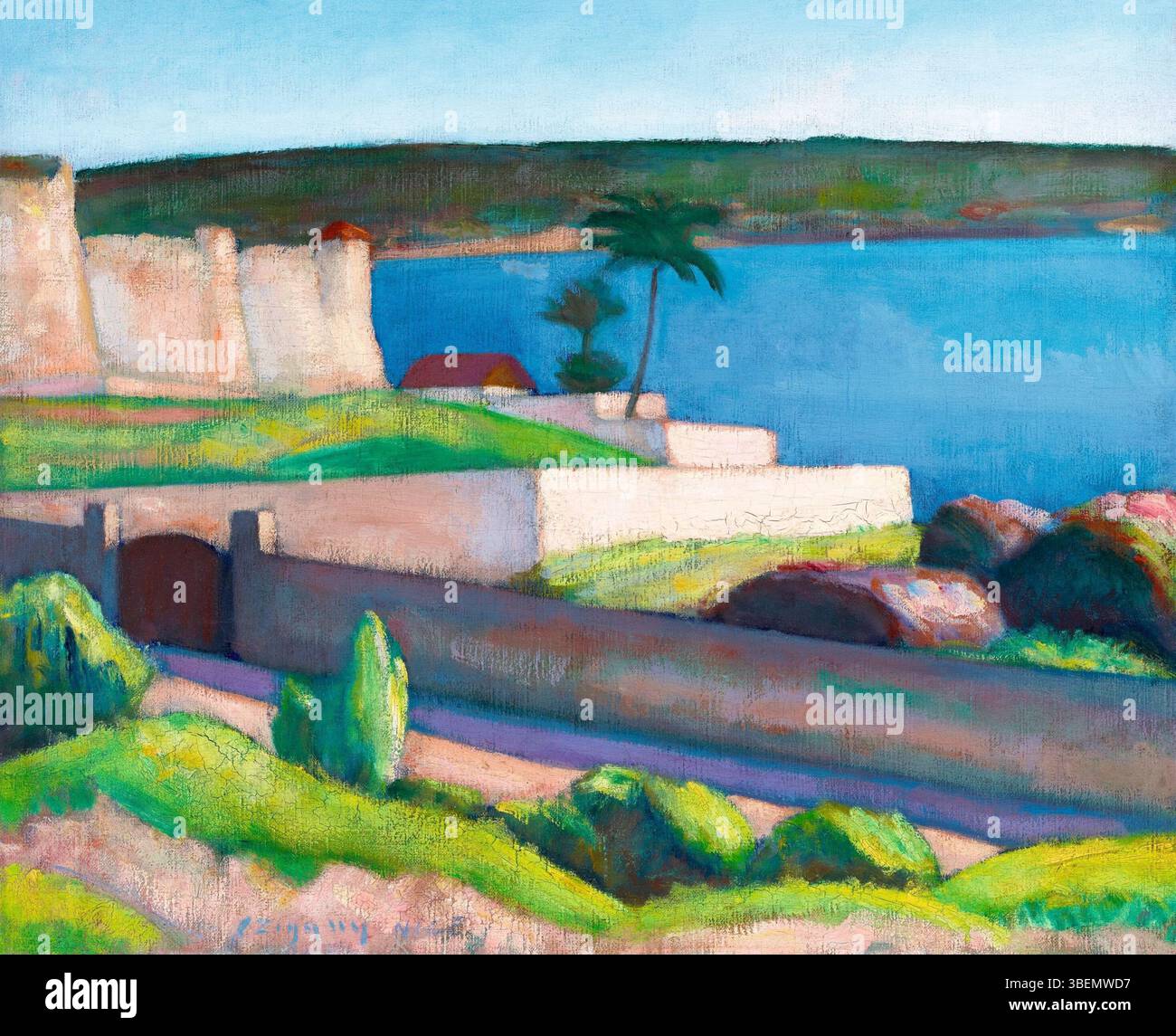 Cityscape of Nice by Dezso Czigány, circa 1927. Oil on canvas, 50 × 60 ...