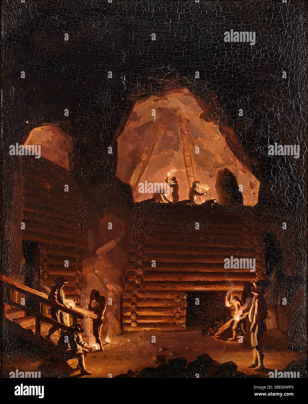 Pehr Hilleström’s 1780 oil painting titled *Myrbadet* depicts a ...