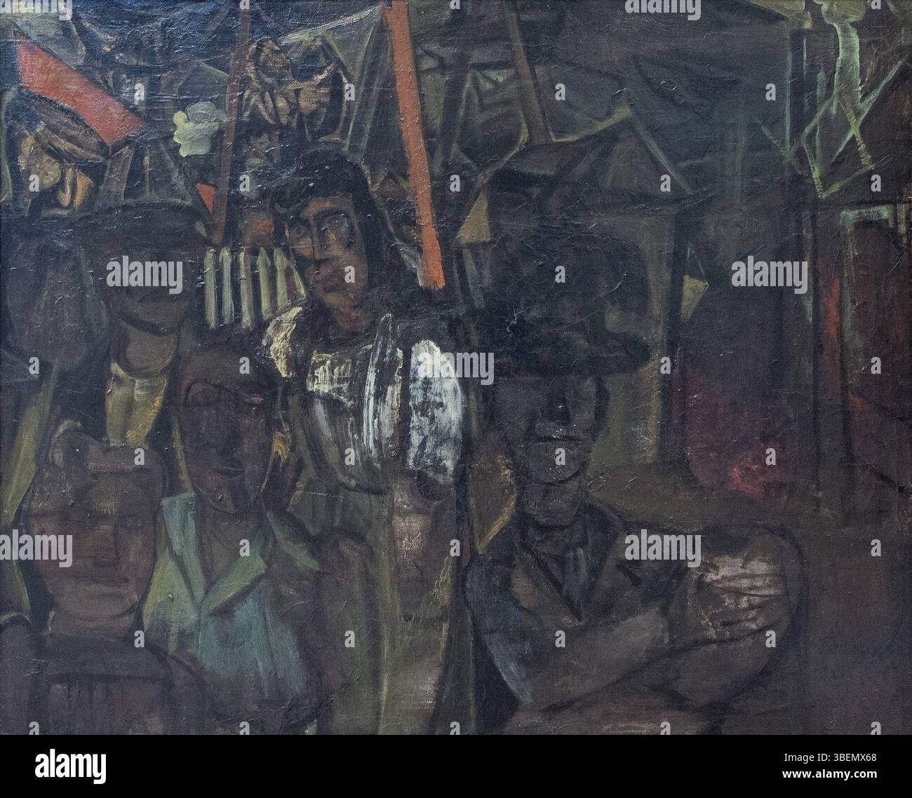 'Kermis' (Fair) by Constant Permeke, painted in 1921, depicts a lively ...