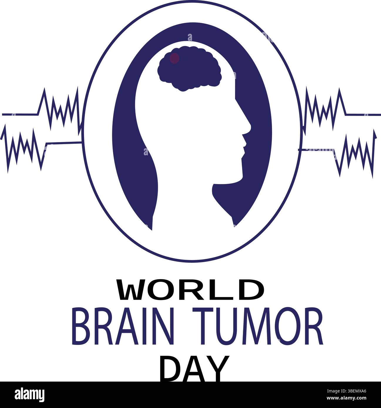 Brain Health, Cancer Support, Medical Campaign Design Stock Vector ...