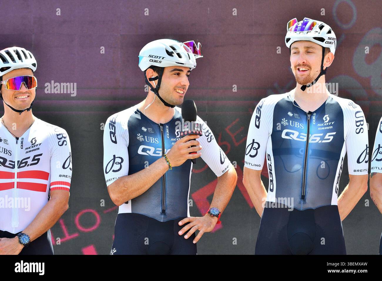 Morbegno, Italy. 29th May, 2025. Matteo Moschetti (Q36.5 PRO CYCLING ...