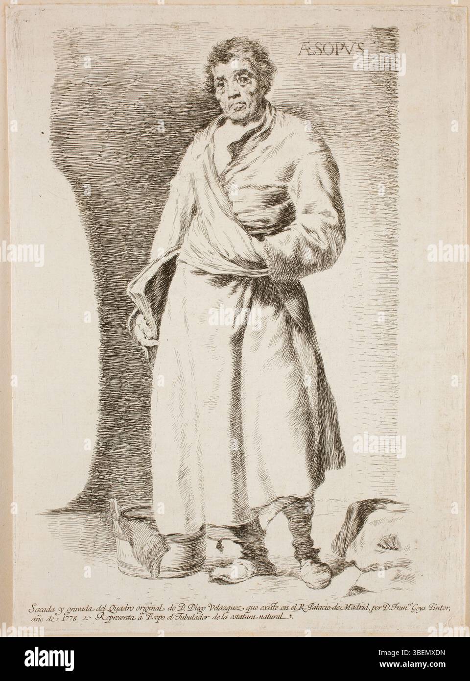 Francisco Goya's painting, 'Aesop,' is based on a portrait originally ...