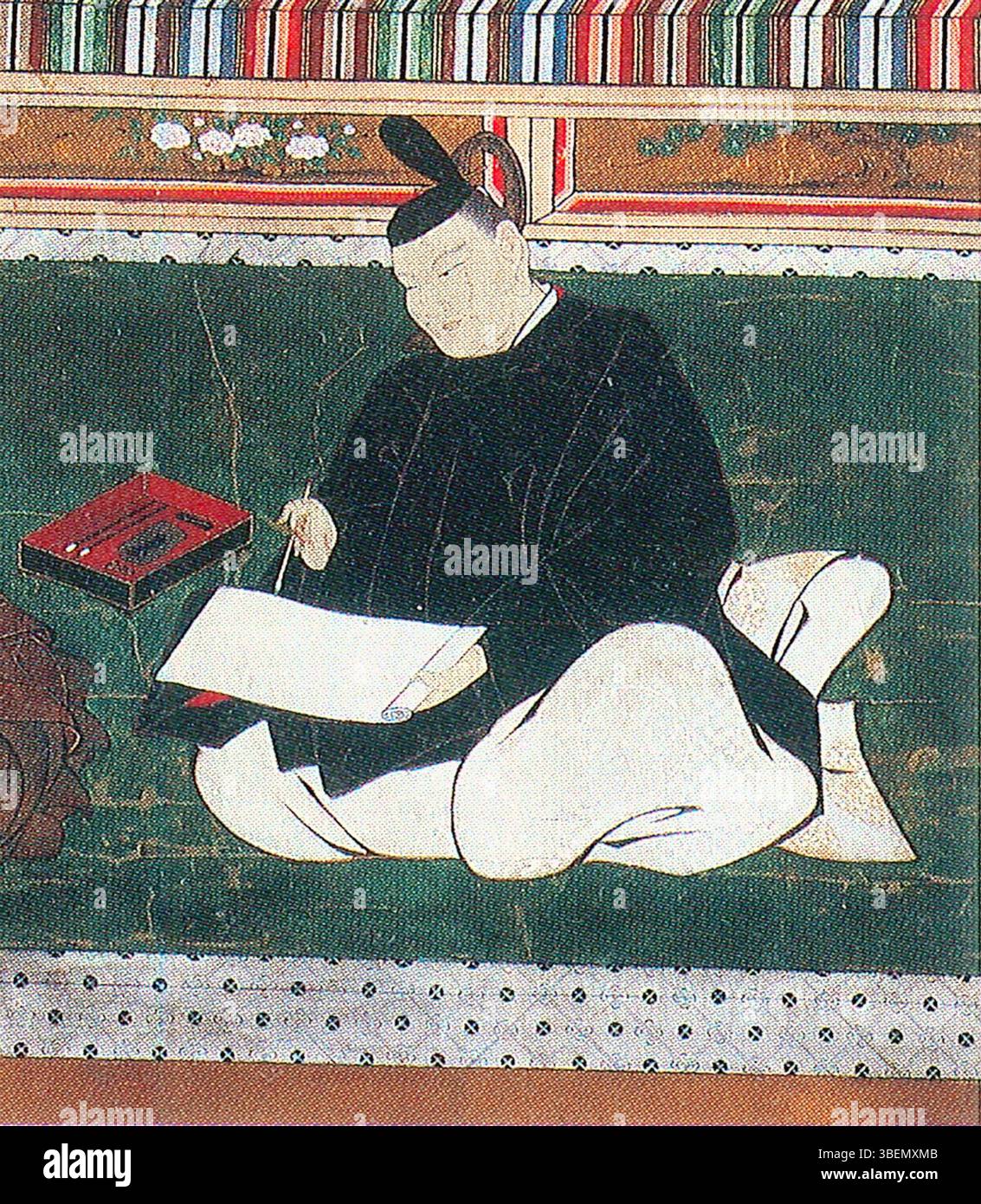 A portrait of Prince Nagaya, an influential figure from the Edo period ...