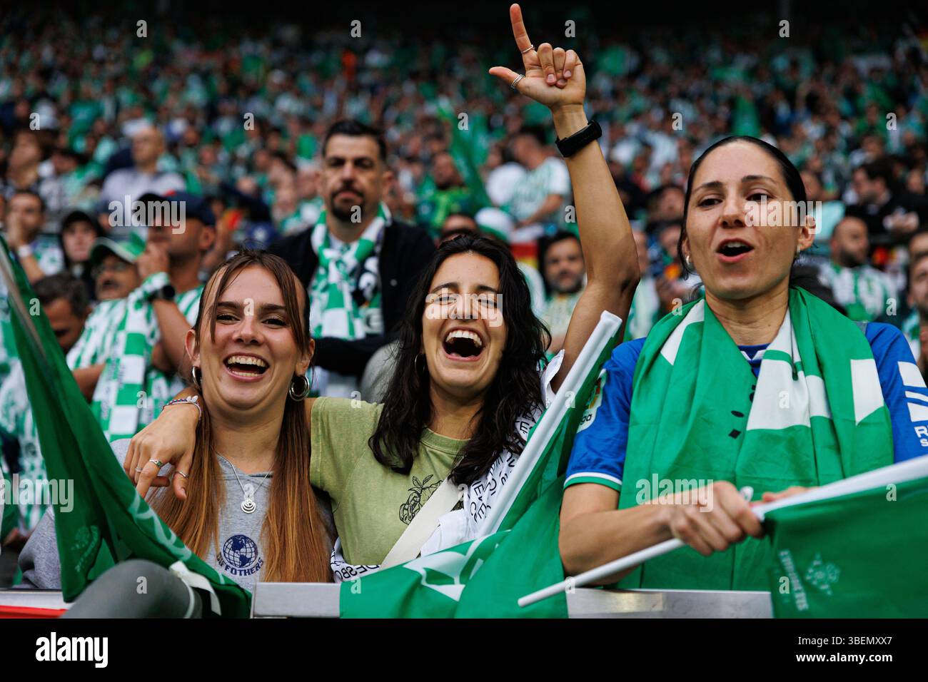 Fans of Real Betis seen during UEFA Conference League 2025 final game ...