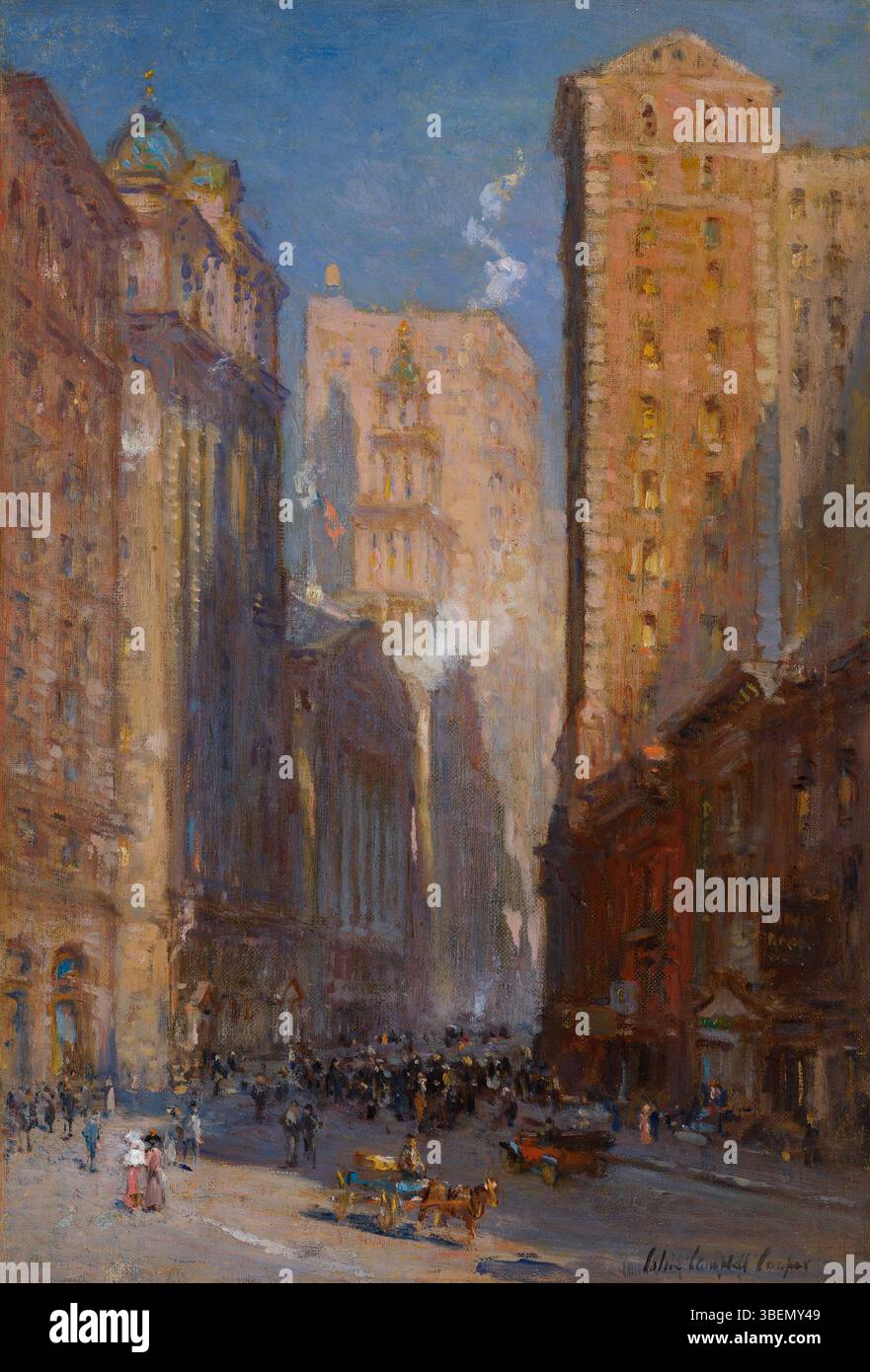 An early 20th-century painting by Colin Campbell Cooper, *Wall and ...