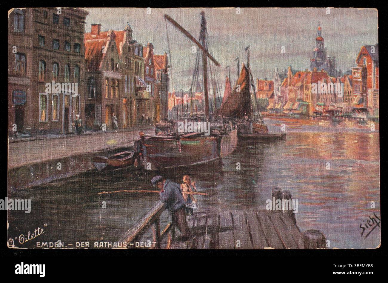 This early 20th-century photograph captures the town hall (Rathaus) in ...