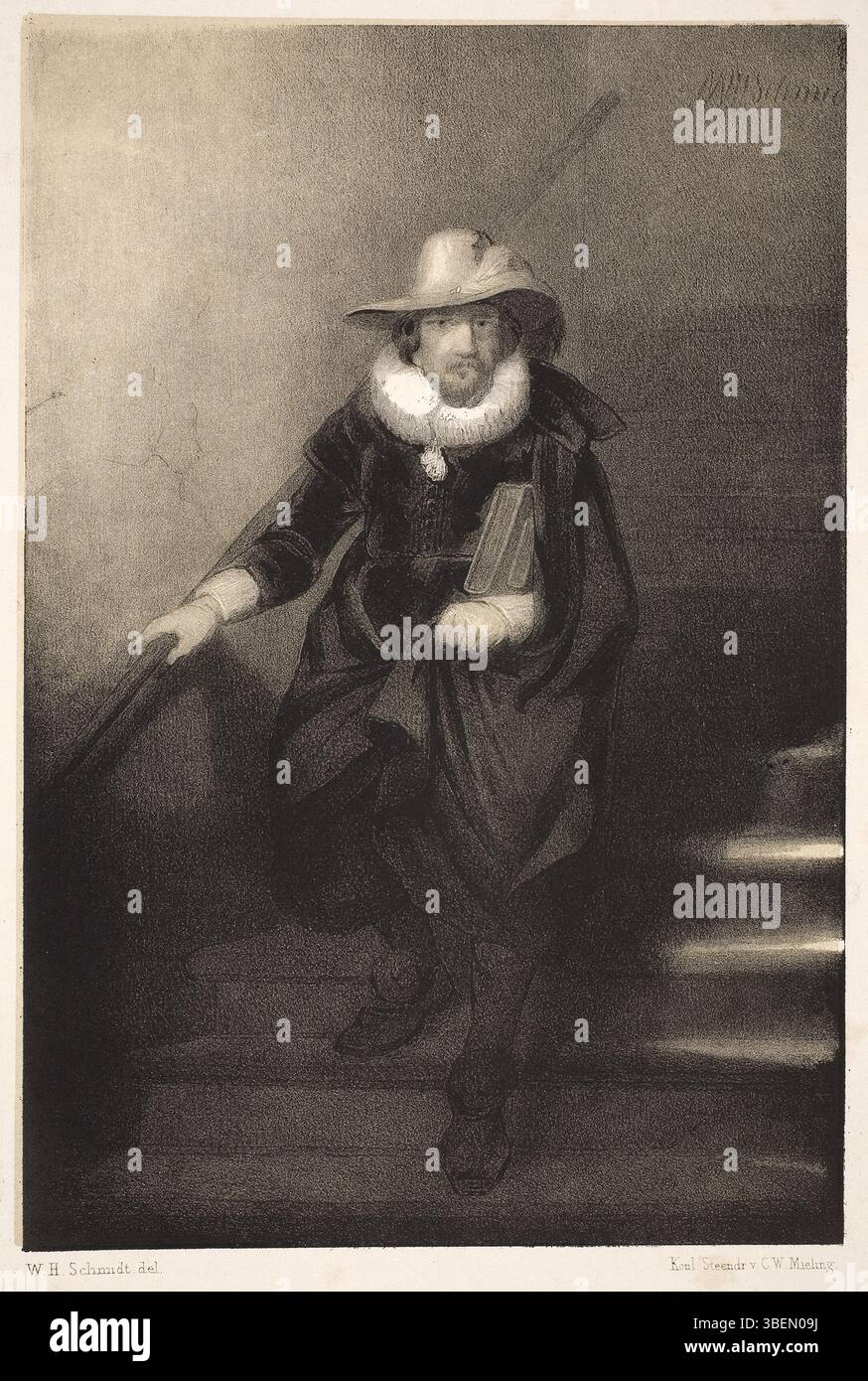 This work by Willem Hendrik Schmidt (1809–1849) depicts a man ...