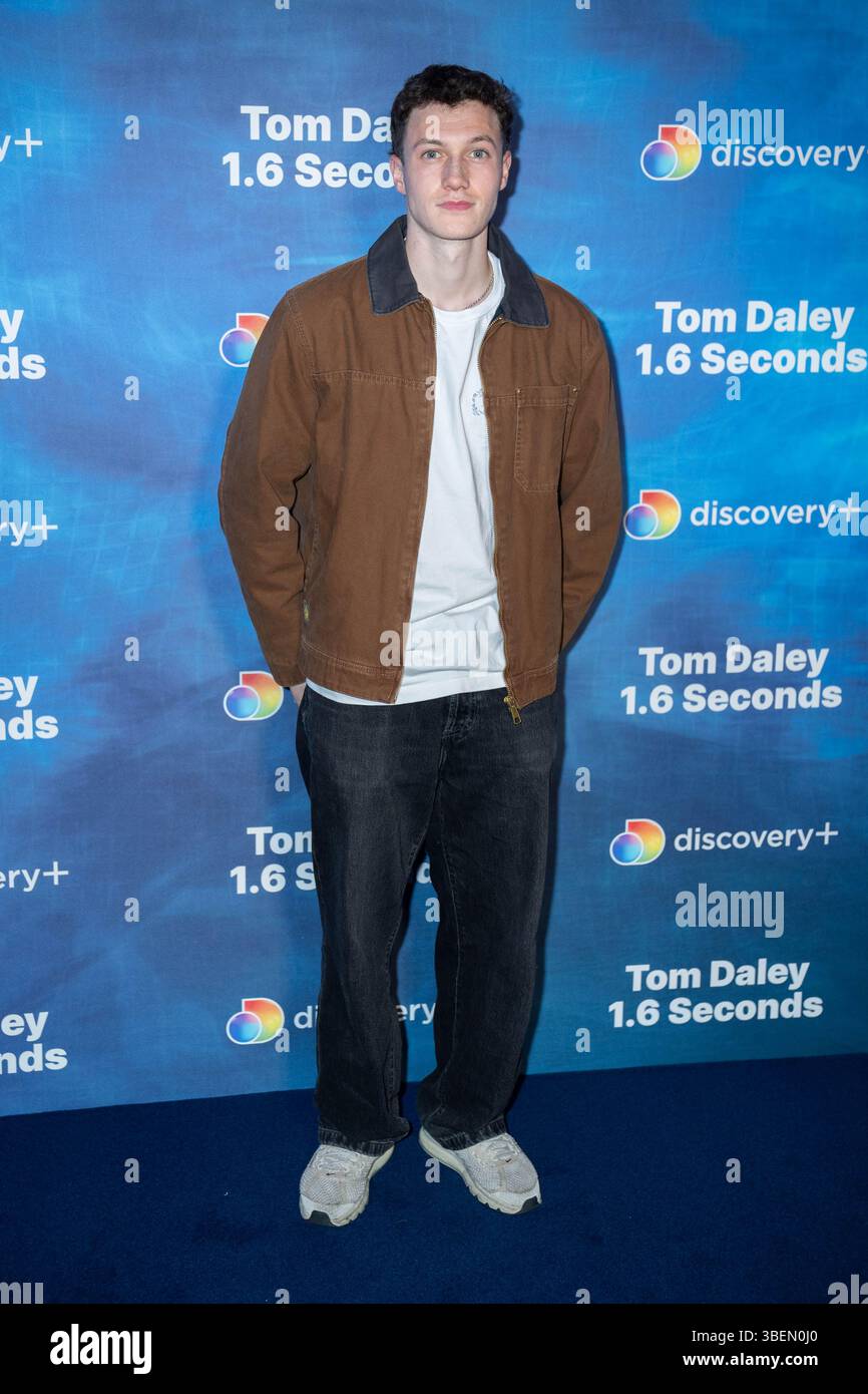 Noah Williams attending the screening for Tom Daley 1.6 Seconds at The ...