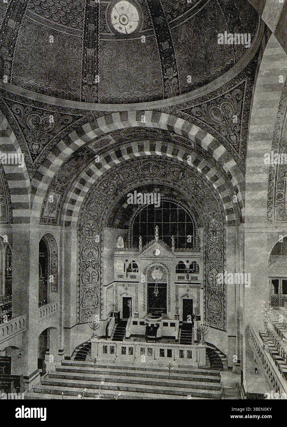 The new synagogue in Cologne, designed by J. L. Algermissen in 1899 ...