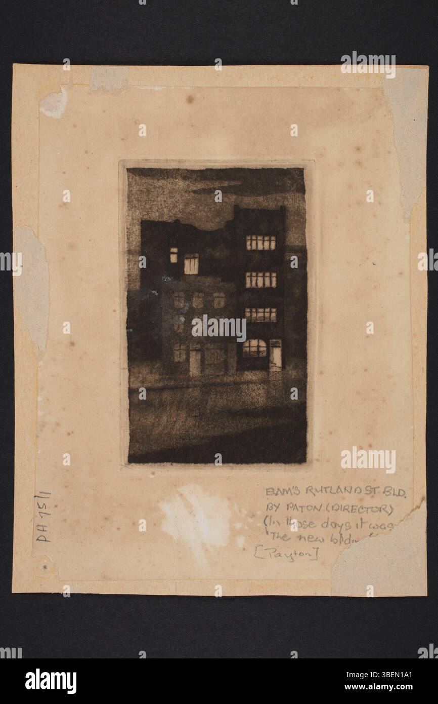 An etching by Edward William Payton, created between 1859 and 1944 ...