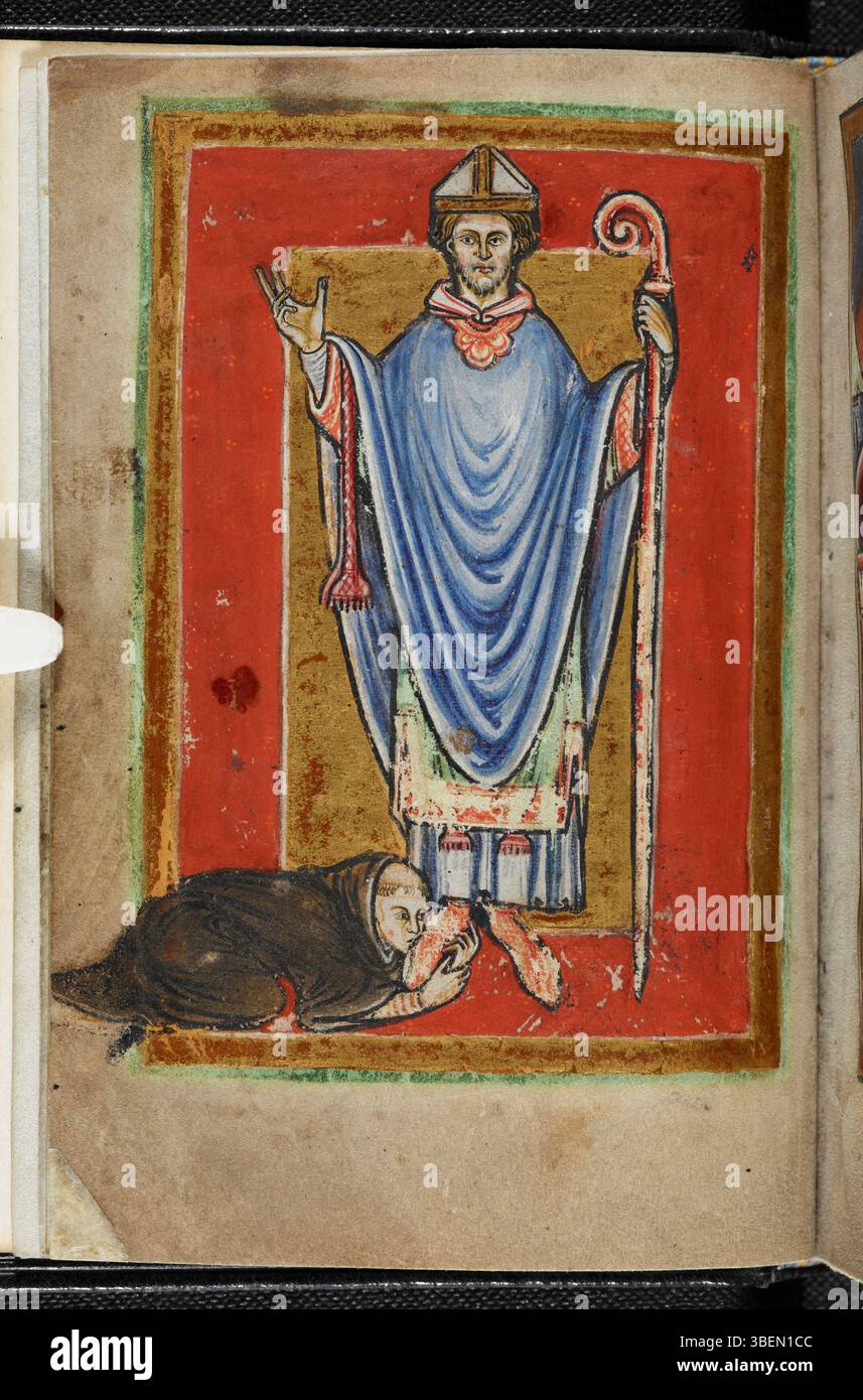 This illuminated manuscript, from the last quarter of the 12th century ...