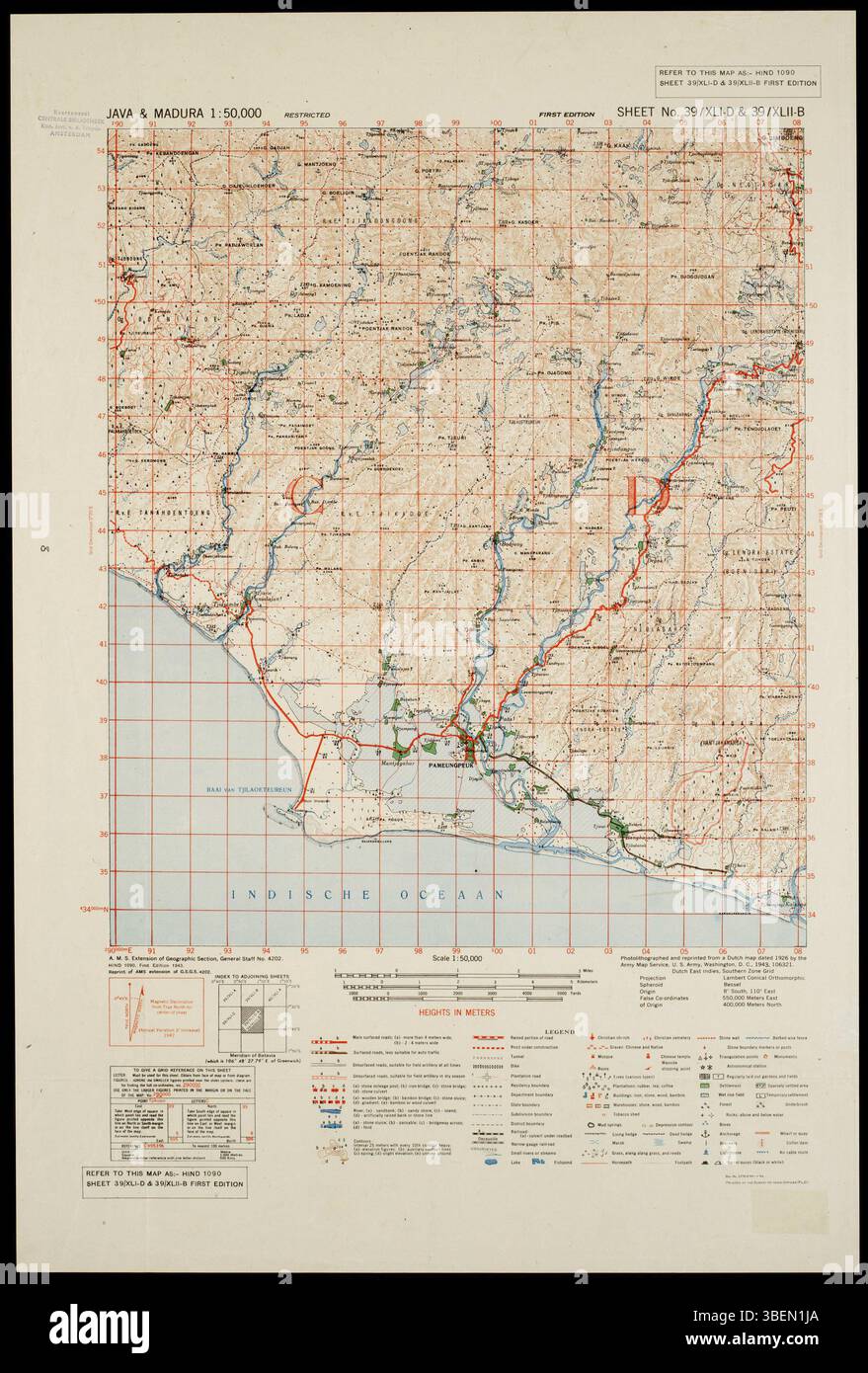 This detailed map of Java and Madura, created by the U.S. Defense ...