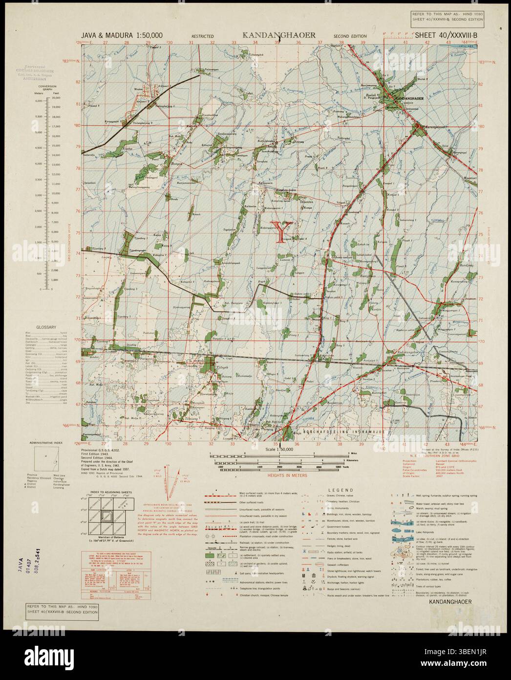 This map titled 'Java & Madura 1:50,000' was created by the US Defence ...