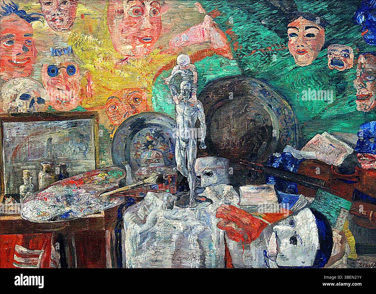 James Ensor's 1889 still life 'Nature morte dans l'atelier' depicts ...