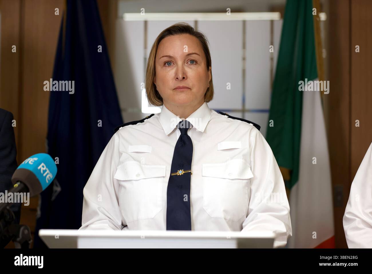 Acting Garda Deputy Commissioner Shawna Coxon speaks to media during a ...