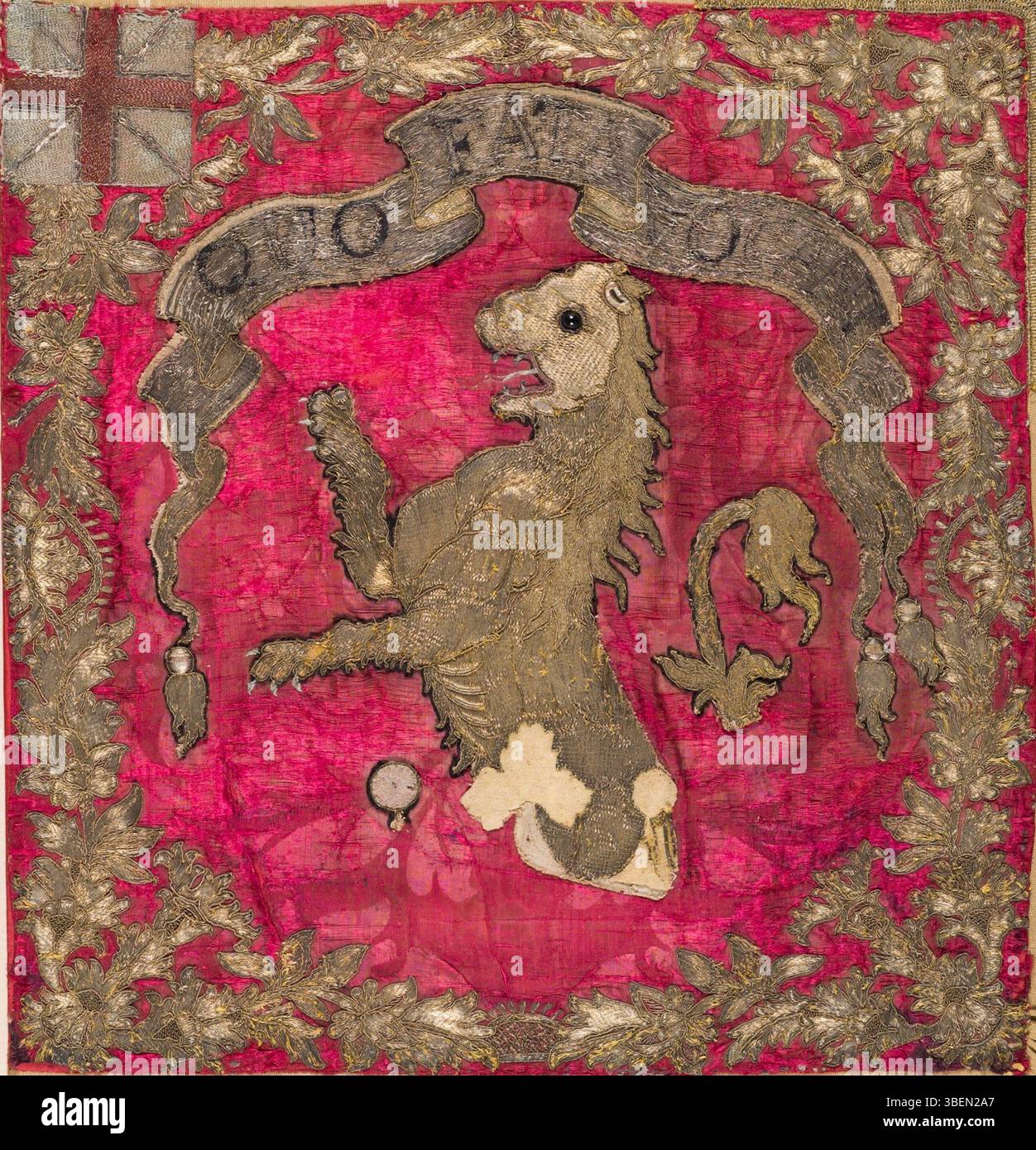 A cropped view of the Dettingen standard's obverse from the Battle of ...