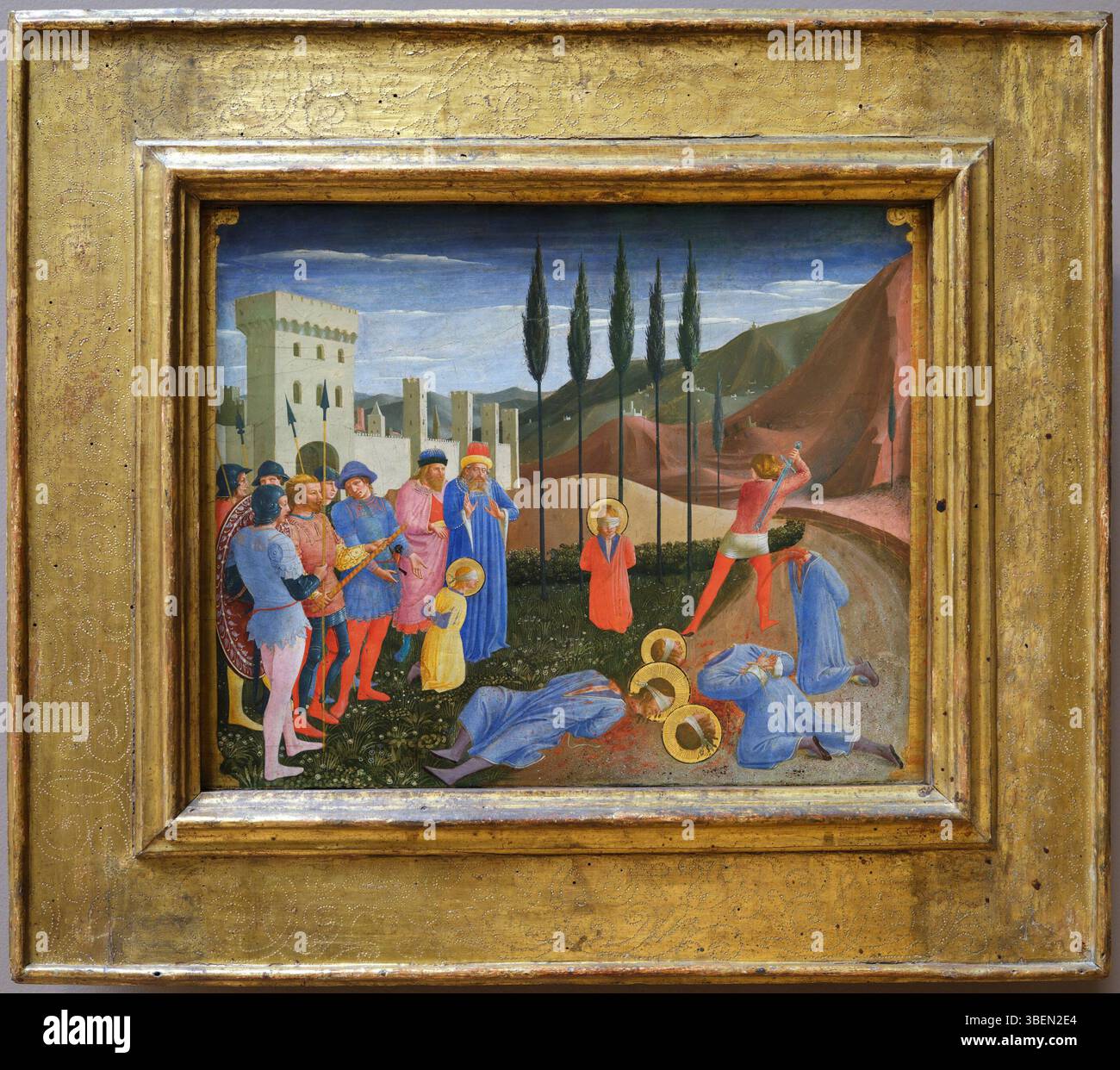 This painting by Fra Angelico, titled 'The Beheading of Saints Cosmas ...