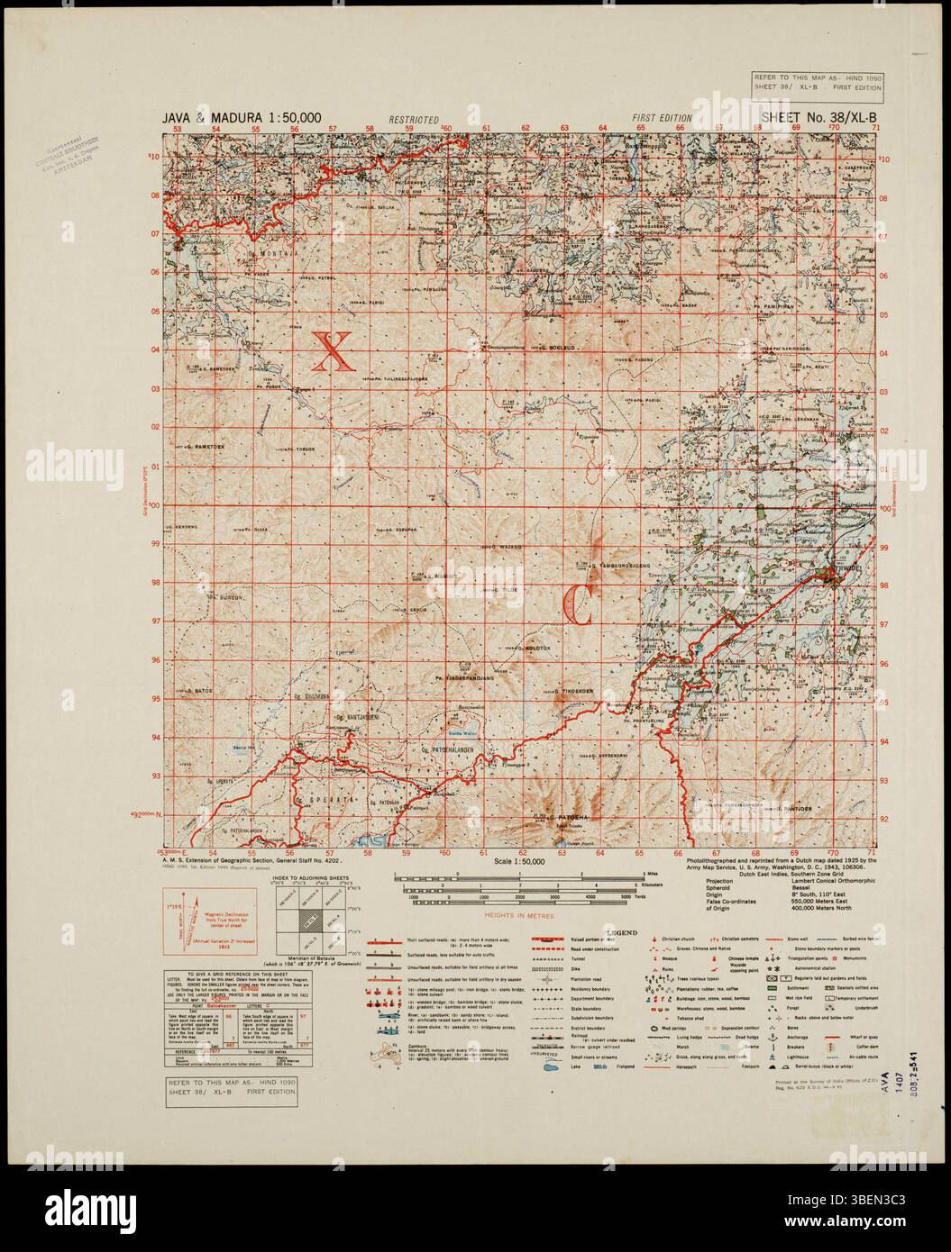 The U.S. Defense Mapping Agency produced this topographic map in 1943 ...