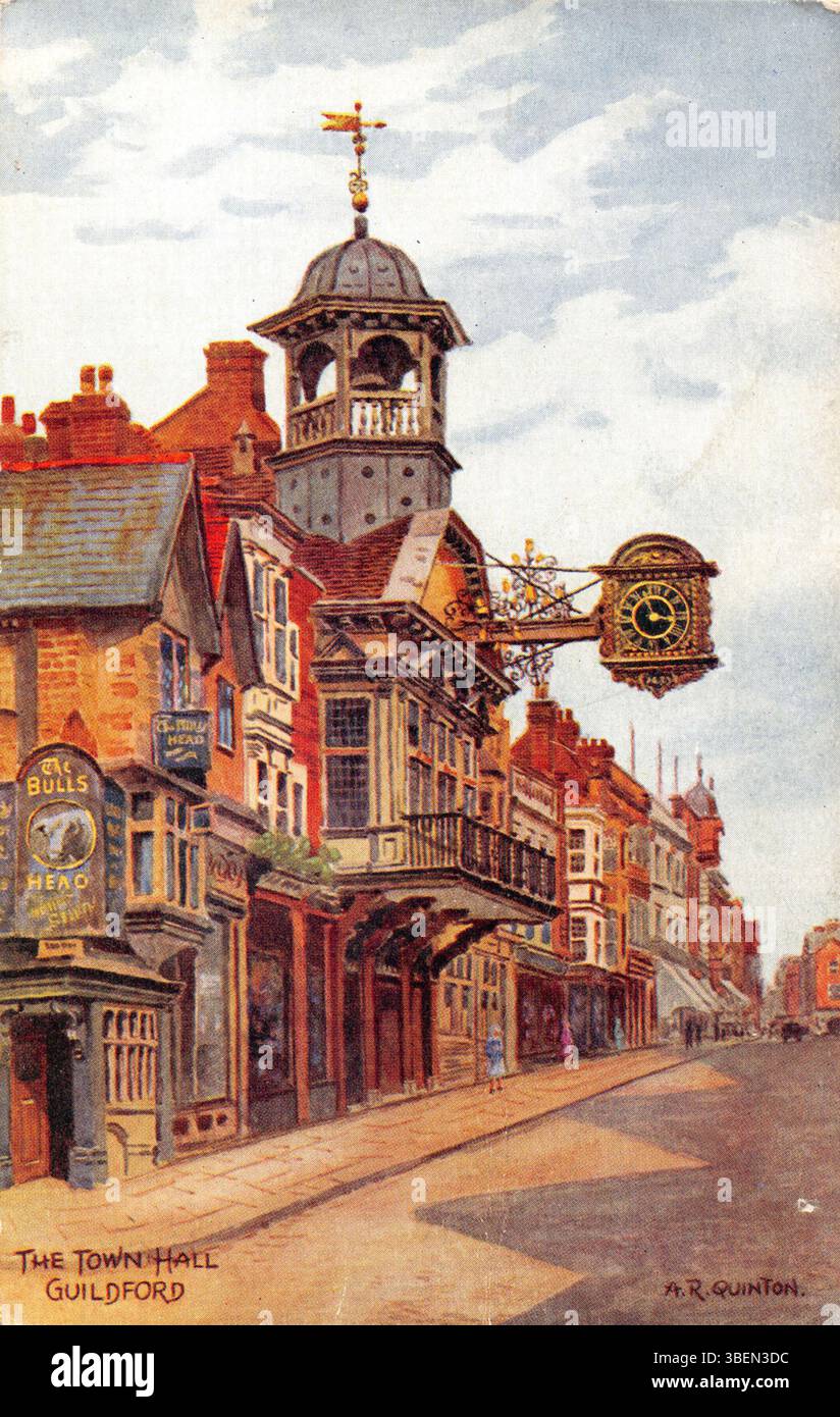 This early 20th-century postcard by Alfred Robert Quinton depicts the ...