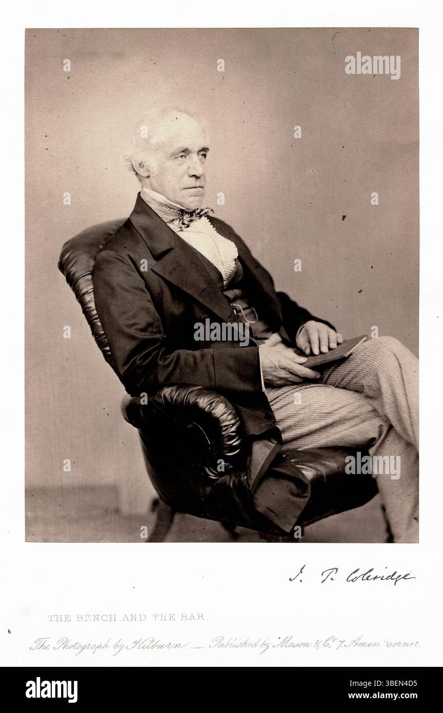 Sir John Taylor Coleridge, ca 1860, by William Edward Kilburn Stock ...