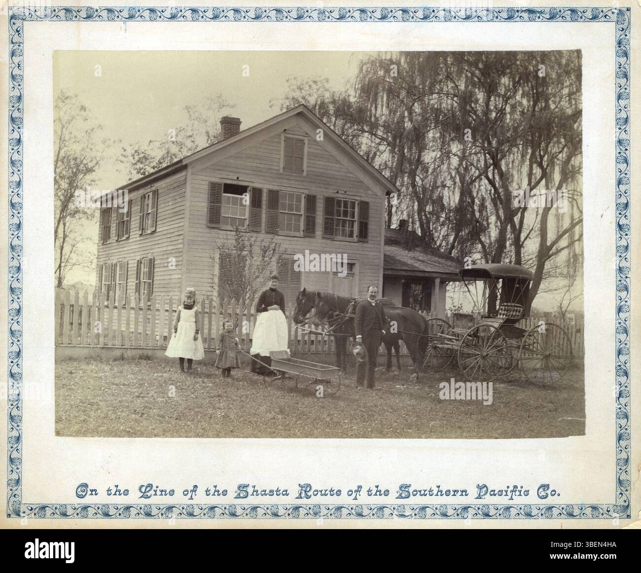 Homestead Family, Southern Pacific Railroad, Mt. Shasta Route ...