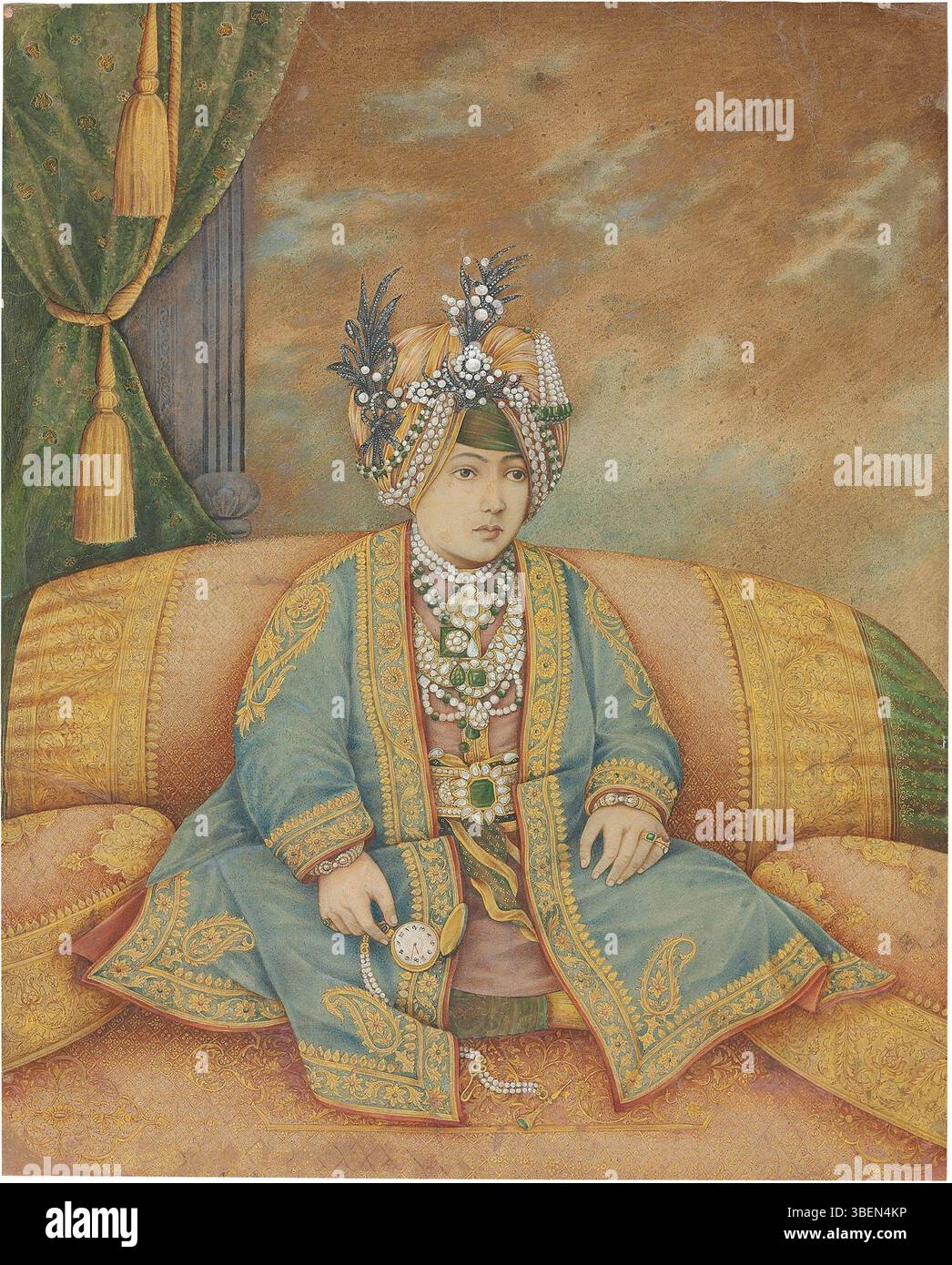 This early 20th-century painting depicts Maharaja Bhupinder Singh of ...